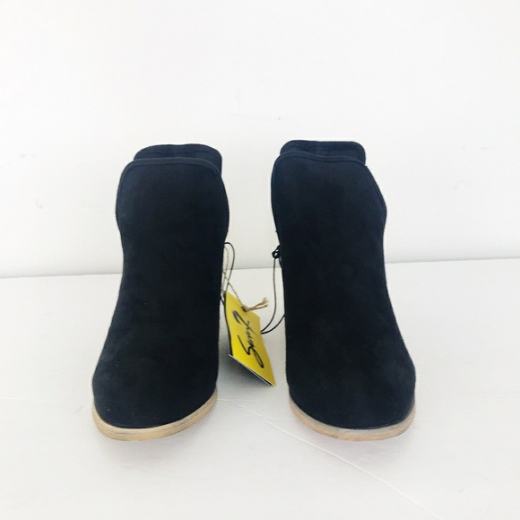 7 For All Mankind | Shoes | Seven7 Black Suede Vegan Ankle Boots | Poshmark